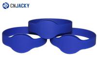 China Adjustable Passive RFID Silicone Bracelet Watch Type , Coloured RFID Tag Wristband for sale