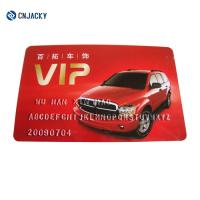 China Plastic PVC RFID Smart Card with Embossing Code 18 Sequential Number for sale