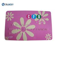 China Plastic PVC RFID Smart Card with Embossing Code 18 Sequential Number for sale