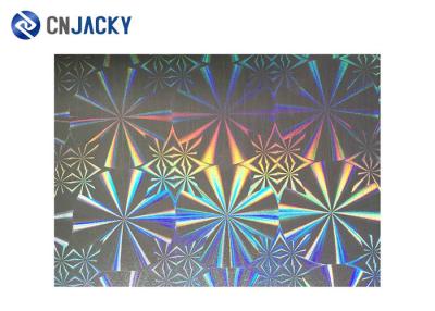 China Rainbow Color Smart Card Material , Holographic Plastic Film Overlay For ID Card for sale