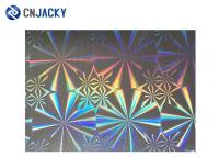 China Rainbow Color Smart Card Material , Holographic Plastic Film Overlay For ID Card for sale