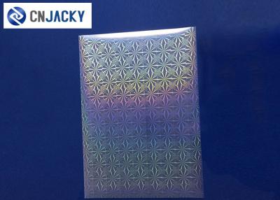 China Clear Smart Card Material Overlay PVC Holographic Film For ID Cards / VIP Card for sale