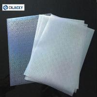 China Clear Smart Card Material Overlay PVC Holographic Film For ID Cards / VIP Card for sale