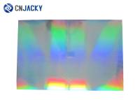 China Hologram Rainbow Plastic Sheet Material Digital Printing Holographic PVC Sheet For Card Making for sale
