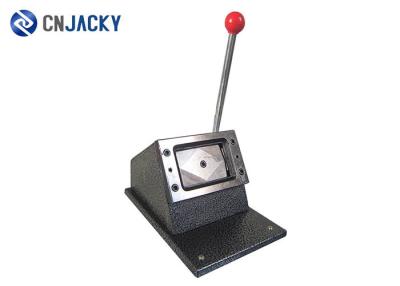 China Heavy Duty Mini Manual Plastic Card Die Cutter , Employee Card Round Corner for sale