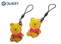 China Waterproof EM4100 Epoxy RFID Tag , Colorful Round NFC Epoxy Keychain for sale