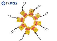China Waterproof EM4100 Epoxy RFID Tag , Colorful Round NFC Epoxy Keychain for sale