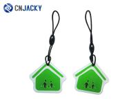 China Writable Epoxy RFID Smart Card Key Fob For Access Control 125KHz / 13.56MHz for sale