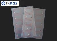 China 2 * 5 / 3 * 8 Layout Clear Transparent Smart Card Inlay for sale