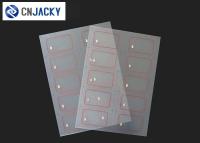 China 2 * 5 / 3 * 8 Layout Clear Transparent Smart Card Inlay for sale