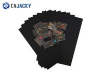 China A4 / A3 Size Smart Card Material , PVC Plastic Sheet For Making High End Black Card for sale