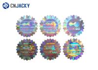 China 2D / 3D Security Transparent Hologram Stickers Custom Hologram Clear Label for sale