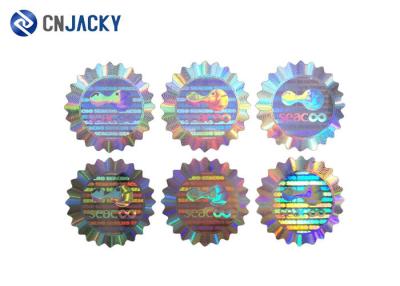China 2D / 3D Security Transparent Hologram Stickers Custom Hologram Clear Label for sale