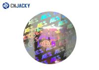 China 2D / 3D Customized Small Security Holographic Label Rainbow Color For Packaging for sale