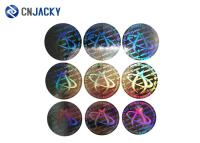 China 2D / 3D Customized Small Security Holographic Label Rainbow Color For Packaging for sale