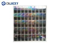 China Adhesive Sticker Smart Card Material , Holographic 3D Lithography Dot Matrix Labels for sale