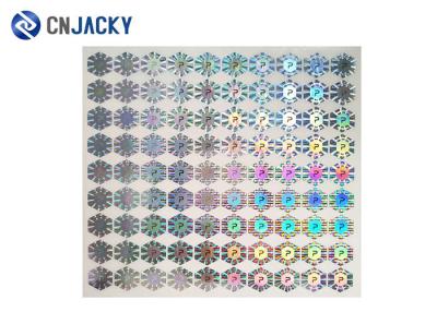China Adhesive Sticker Smart Card Material , Holographic 3D Lithography Dot Matrix Labels for sale