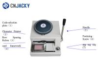 China Manual Dog Tag Embossing Machine For Military Army Use for sale