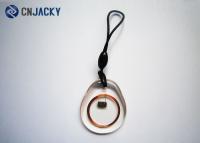 China White Transparent Proximity Key Fob , 3 - 5mm Inductive Range Rfid Key Tag for sale