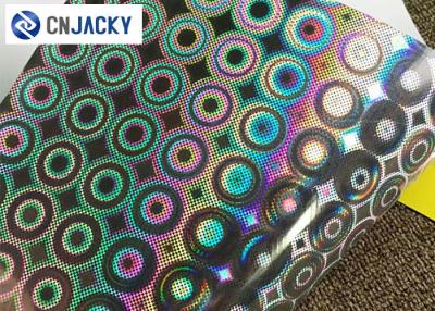 China High Grade Membership Card Making Materials , Large Circle Holographic Printing Material for sale