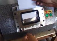 China Office Use Plastic Card Punching Machine Electric PVC ID Card Die Cutter for sale