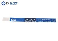 China Customized Printing Dupont Wrist Tag Disposable Tyvek RFID Paper Wristband for sale