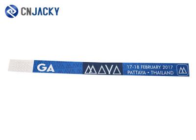 China Customized Printing Dupont Wrist Tag Disposable Tyvek RFID Paper Wristband for sale