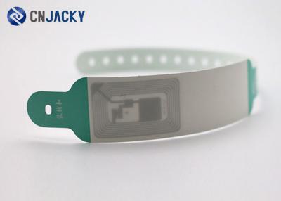 China Thermal Printer Direct Printing Adhesive Thermal Barcode Wristbands With Rfid Chips for sale