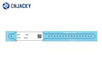 China QR Code Printing 13.56mhz NFC 1k F08 Thermal Paper Wristbands For Event Access System for sale