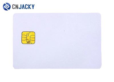 China Credit Card Size Contact IC RFID Smart Card SLE4442 Chip White Blank PVC for sale