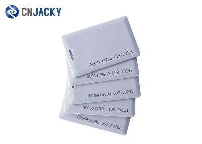 China ABS 125kh TK4100 / EM4305 RFID Smart Card Clamshell 1.8MM Thickness With Number for sale