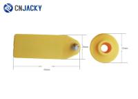 China Professional RFID UHF Sheep Animal Ear Tag In Yellow , Customizable Size for sale