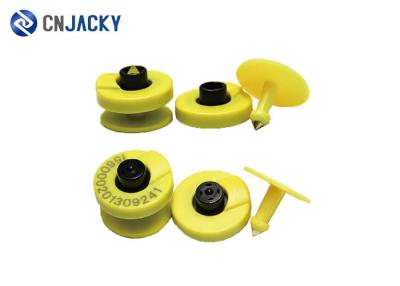China Feedlot Yellow Closed RFID TPU Rabbit Ear Tag For Cattle Livestock Rarrings for sale