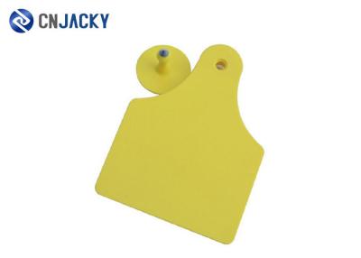 China Custom Barcode Animal Goat Rfid Cattle Tag Cow Ear Tag 860-960MHz Passive UHF for sale