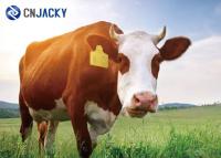 China Custom Barcode Animal Goat Rfid Cattle Tag Cow Ear Tag 860-960MHz Passive UHF for sale