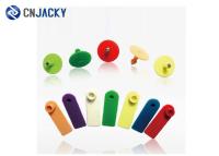China Farm Use Sheep Ear Tags , Rfid Animal Ear Tag Plastic Reliable Structure for sale
