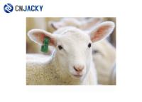 China Professional RFID UHF Sheep Animal Ear Tag In Yellow , Customizable Size for sale