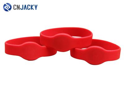 China Customizable Adjustable RFID Silicone Wristband NFC NTAG213 For Swimming Pool for sale
