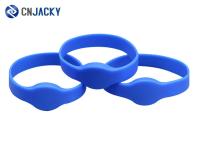 China Custom Printing 14443A RFID Silicone Wristband , Rfid Watch Band 13.56mhz for sale