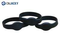 China Full Color Printed 13.56Mhz ID Nfc Silicone Wristband With Rfid Chips for sale