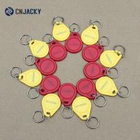 China EM4100 Blank UID Round RFID Key Fob , Rfid Tag Keychain FCC CE Certificate for sale