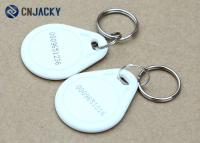 China ABS Material Rfid Key Fob System , White Color NFC NTAG213 Hotel Rfid Key Tag for sale