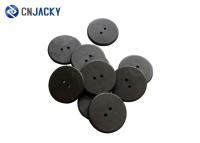 China Shockproof Black Color UHF RFID Tag PPS Uhf Laundry Tag Label Diameter 25.5MM for sale