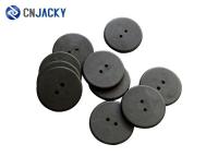 China Shockproof Black Color UHF RFID Tag PPS Uhf Laundry Tag Label Diameter 25.5MM for sale