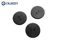 China Shockproof Black Color UHF RFID Tag PPS Uhf Laundry Tag Label Diameter 25.5MM for sale