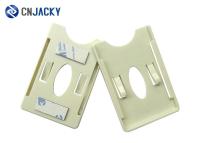 China 3M Adhesive Sticker ABS Plastic Card Holder , Durable Plastic Id Card Holder for sale