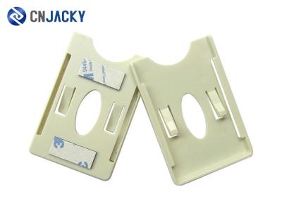China 3M Adhesive Sticker ABS Plastic Card Holder , Durable Plastic Id Card Holder for sale