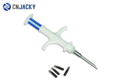 China Animal Implantable RFID Glass Microchip 134.2KHz RFID Dog Tag With Syringe for sale