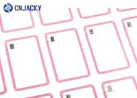 China Paper Materials Smart Card Inlay Transparent RFID Coin EM4200 / S50 Mini NFC Tags for sale