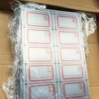 China Transparent PVC RFID Wet Inlay  / RFID Prelam Sheet 2 x 5 / 5 x 5 / 3 x8 Layout for sale